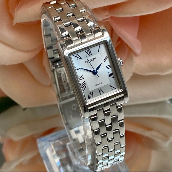 Citizen | Accessories | Citizen All Stainless Steel Tank Style Dress ...